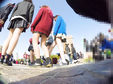 【顔出しJK44】[夢の国21]JKだらけ。【声かけ】 - JGirl Collection